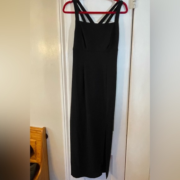 CDC | Dresses | Cdc Black Dress With Leg Slit | Poshmark